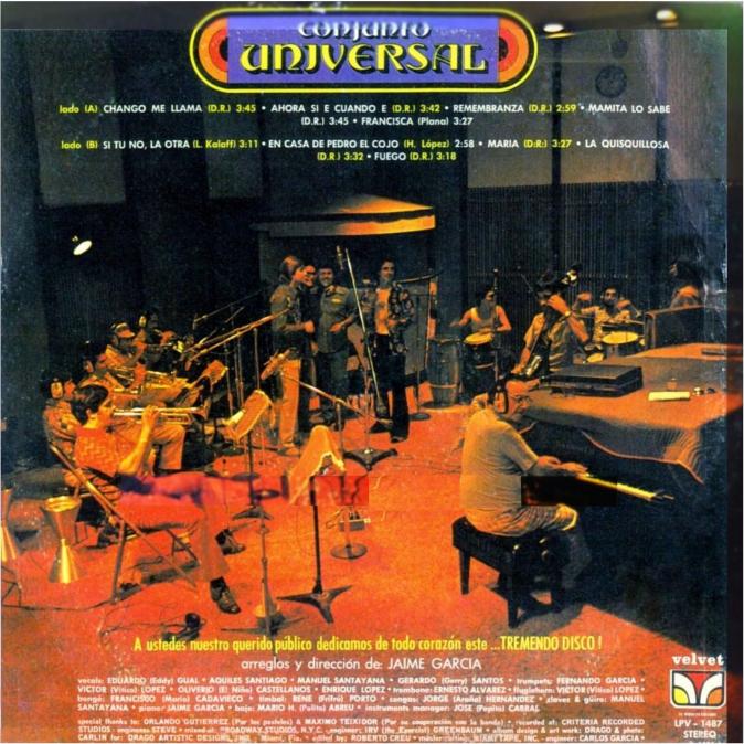 Conjunto Universal - Tremendo Disco - 1974 ~ Salsa y Golpe