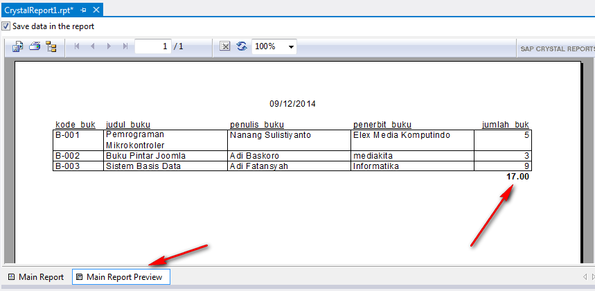 Cara Menghitung Total (SUM) di Crystal Report - ATwiwit.Net