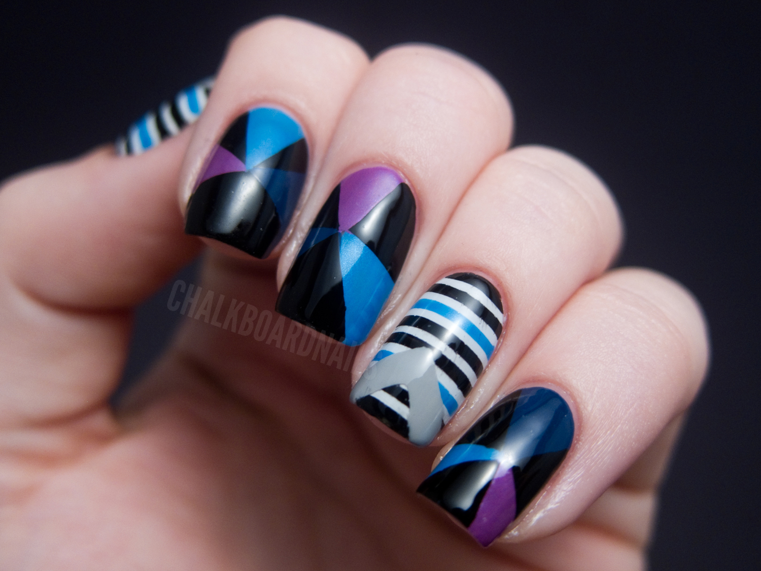 The X-Out Nail Project | Chalkboard Nails | Phoenix, Arizona Nail Artist