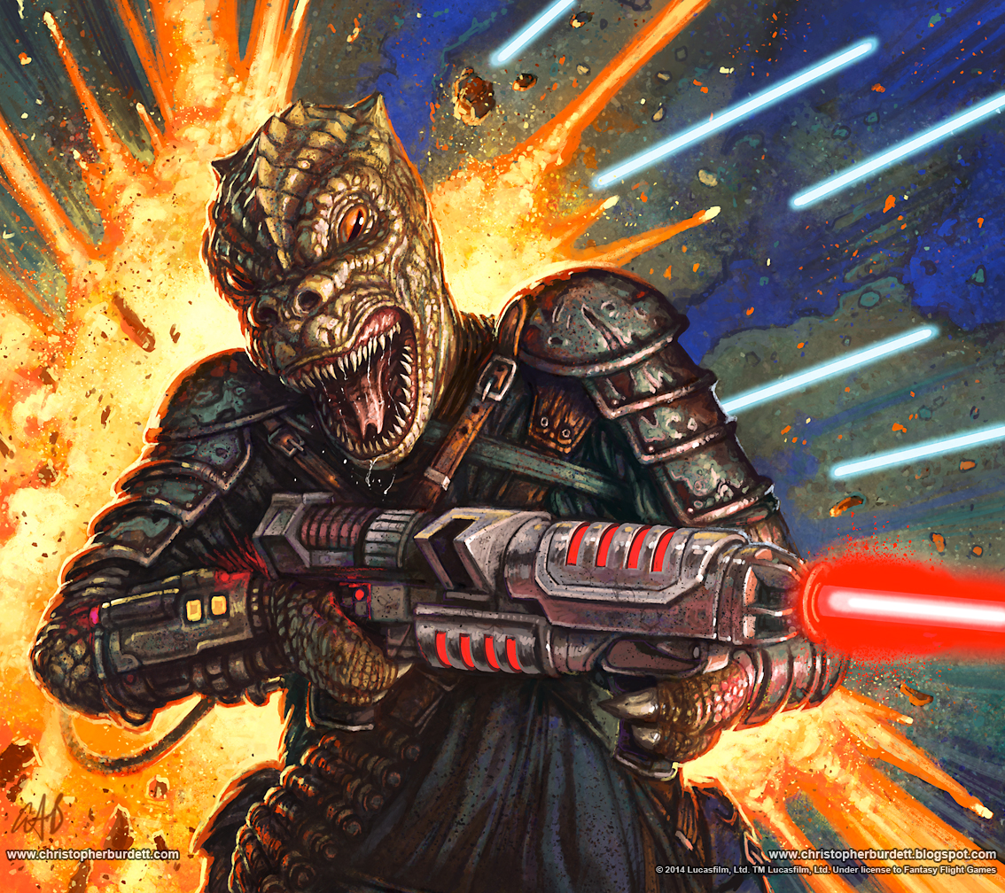 The DOODLES, DESIGNS, and aRT of CHRISTOPHER BURDETT: Trandoshan Hunter ...