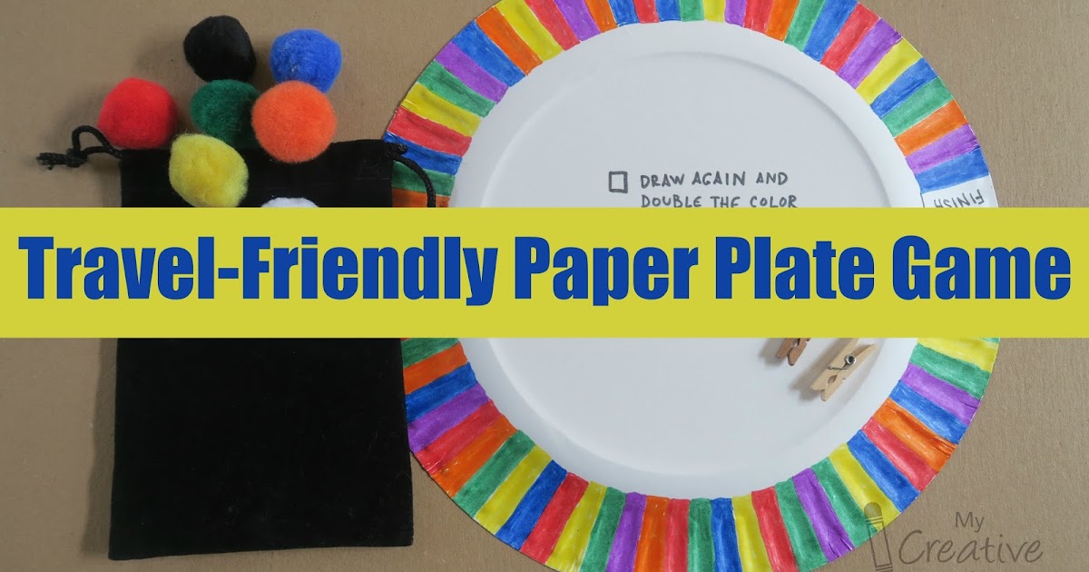 Cindy deRosier: My Creative Life: Travel-Friendly Paper Plate Game