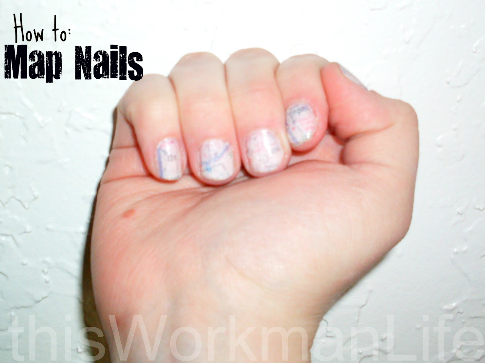 this Workman life: DIY Map Nails