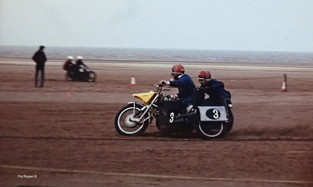 Motorcycle racing on Ainsdale Beach 1970s | OTS News - Southport