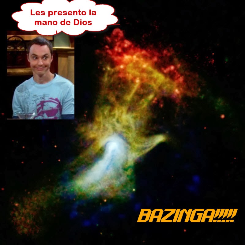 Cerca a la Medianoche: NASA descubre "Mano de Dios"... Bazinga!!!!!