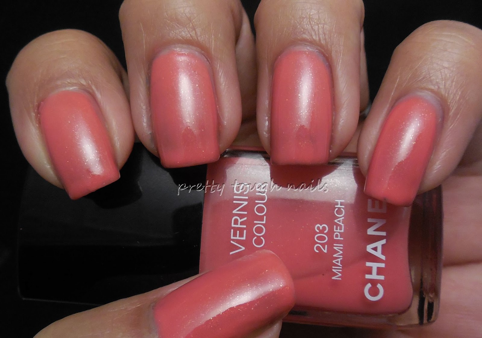 ::pretty::tough::nails::: Chanel Miami Peach Swatch And Review