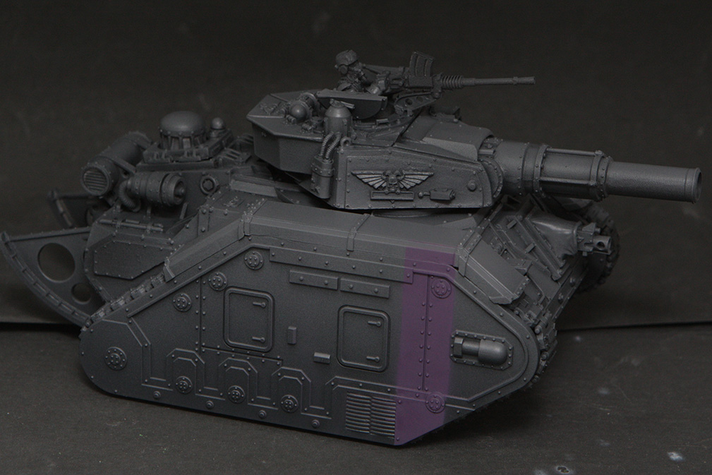 Miniature Fairy Tales: DkoK: Painting a Leman Russ Tank in winter camo