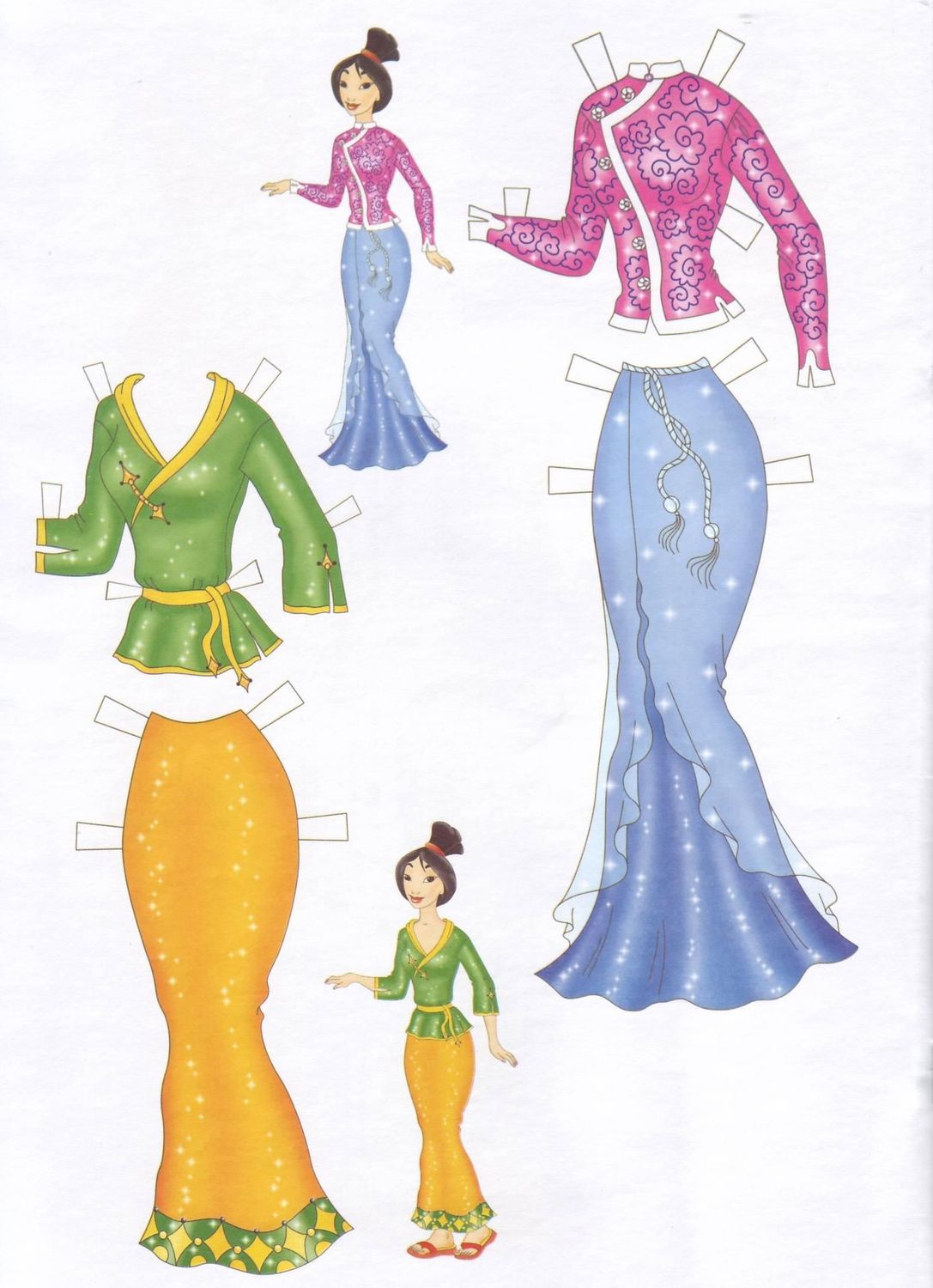 RECORTABLES Y PAPERCRAFT: MULAN RECORTABLES