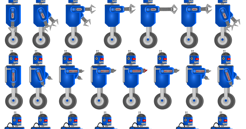 Carlos Alface Game Design: Blue Robots - 2D Pack