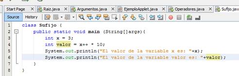 Declaración de constantes y operadores ~ El mundo de Java