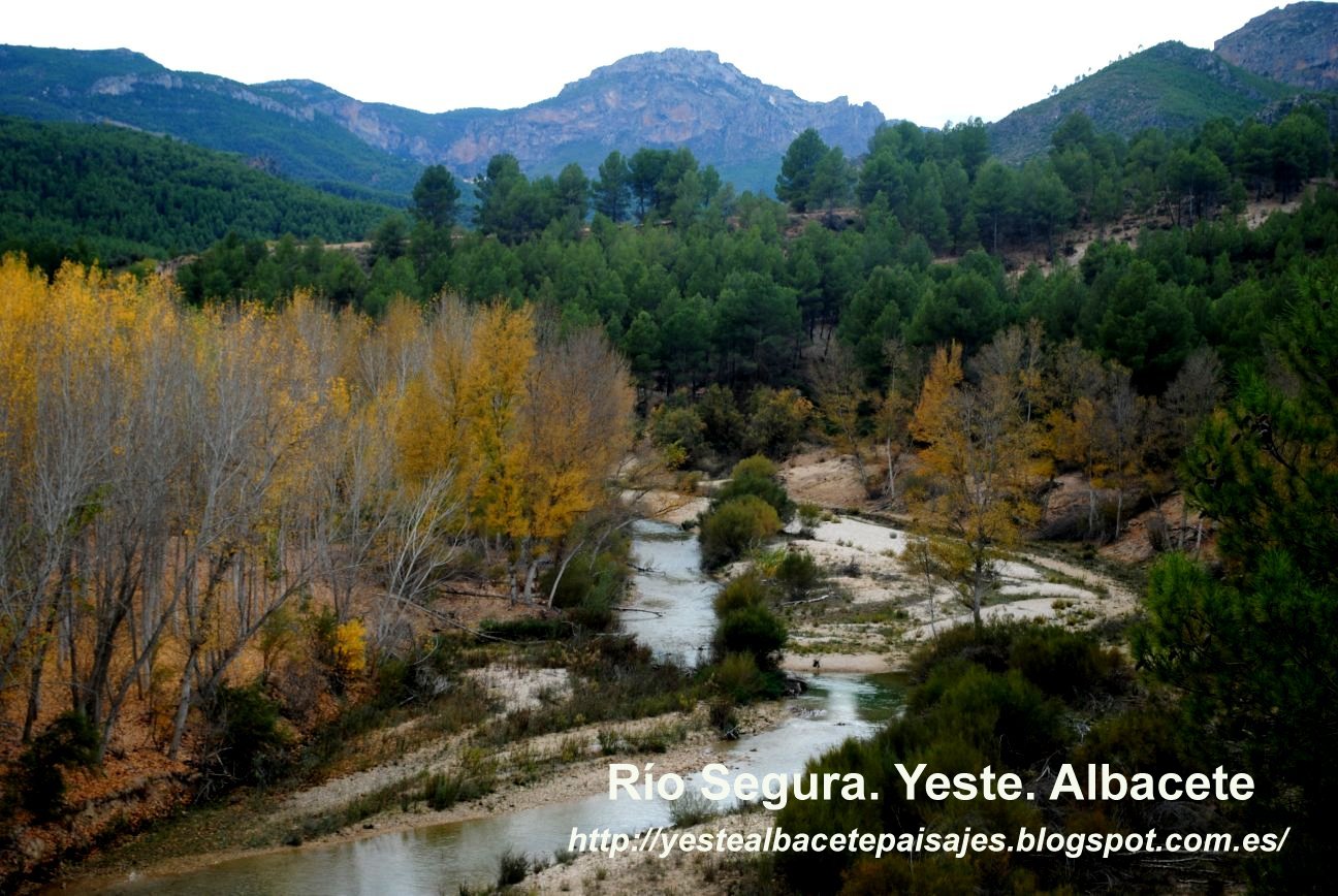 Yeste. Albacete. Paisajes: Río Segura, Yeste. Paisajes de otoño