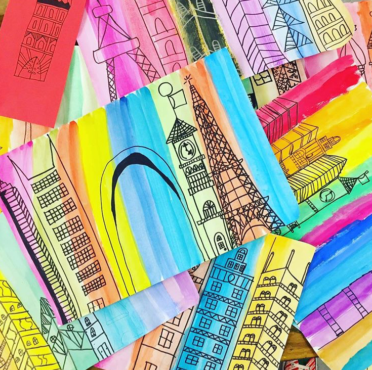 Cassie Stephens: art lesson