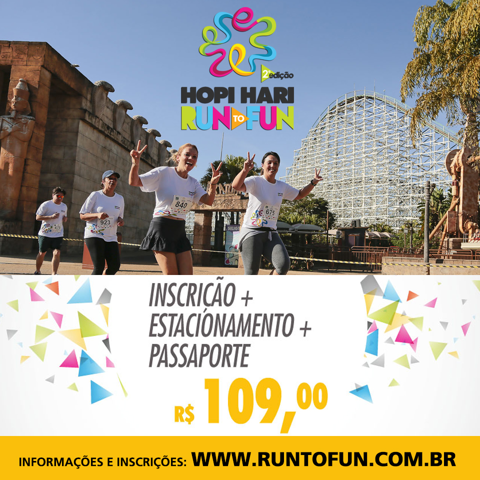 Inscrições para o Hopi Hari Run to Fun