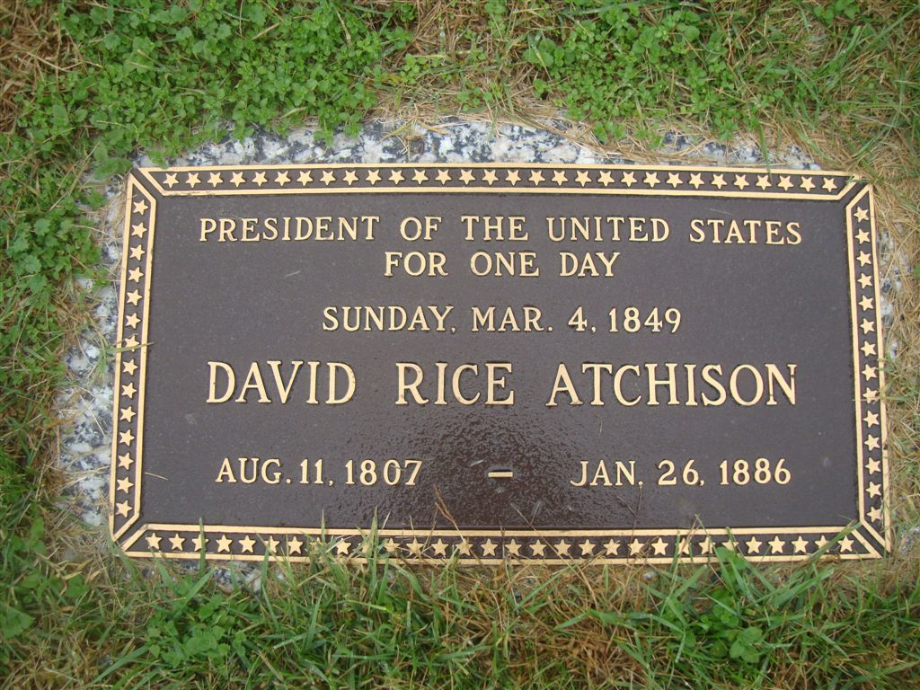 Nate's Nonsense: David Rice Atchison (President for a Day)