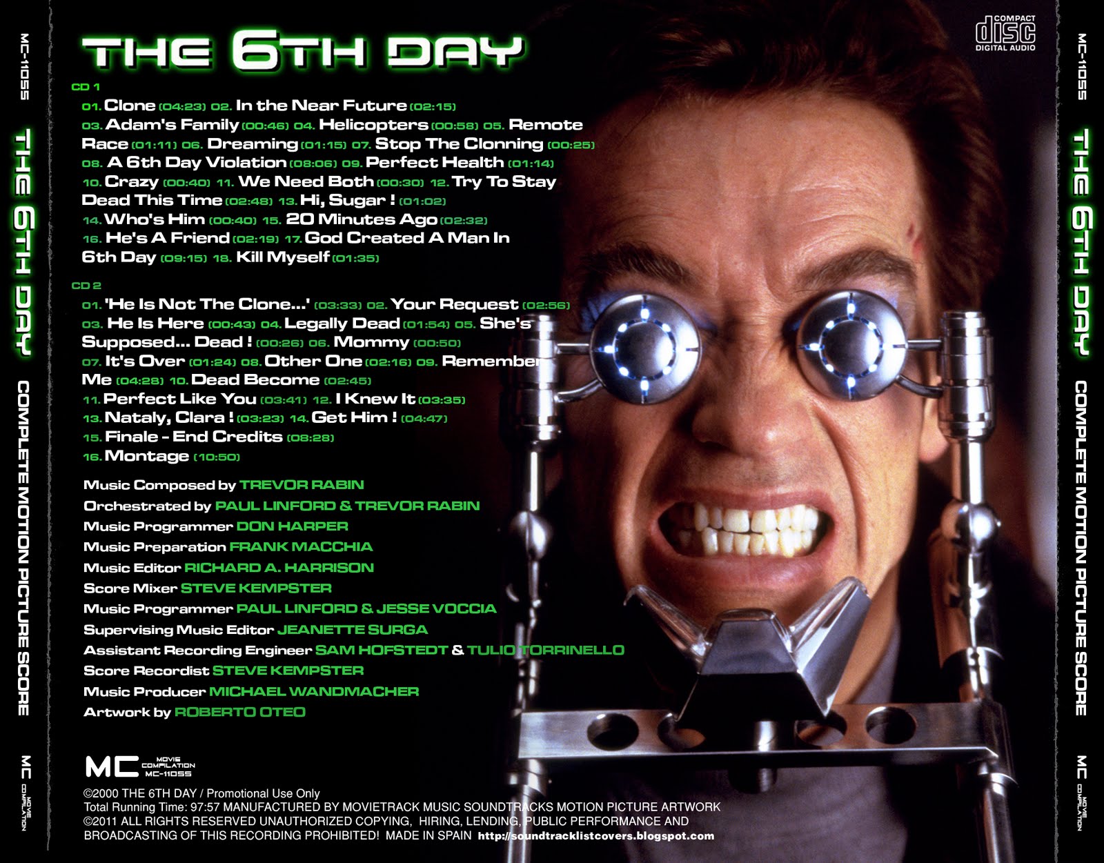 Soundtrack List Covers: The 6th Day Complete (Trevor Rabin)