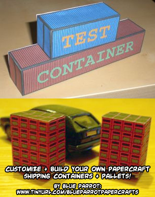 Ninjatoes' papercraft weblog: Customize #papercraft shipping containers ...
