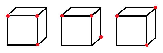 pinceladas y brochazos de... Matemáticas: 660. Los vértices del cubo ...