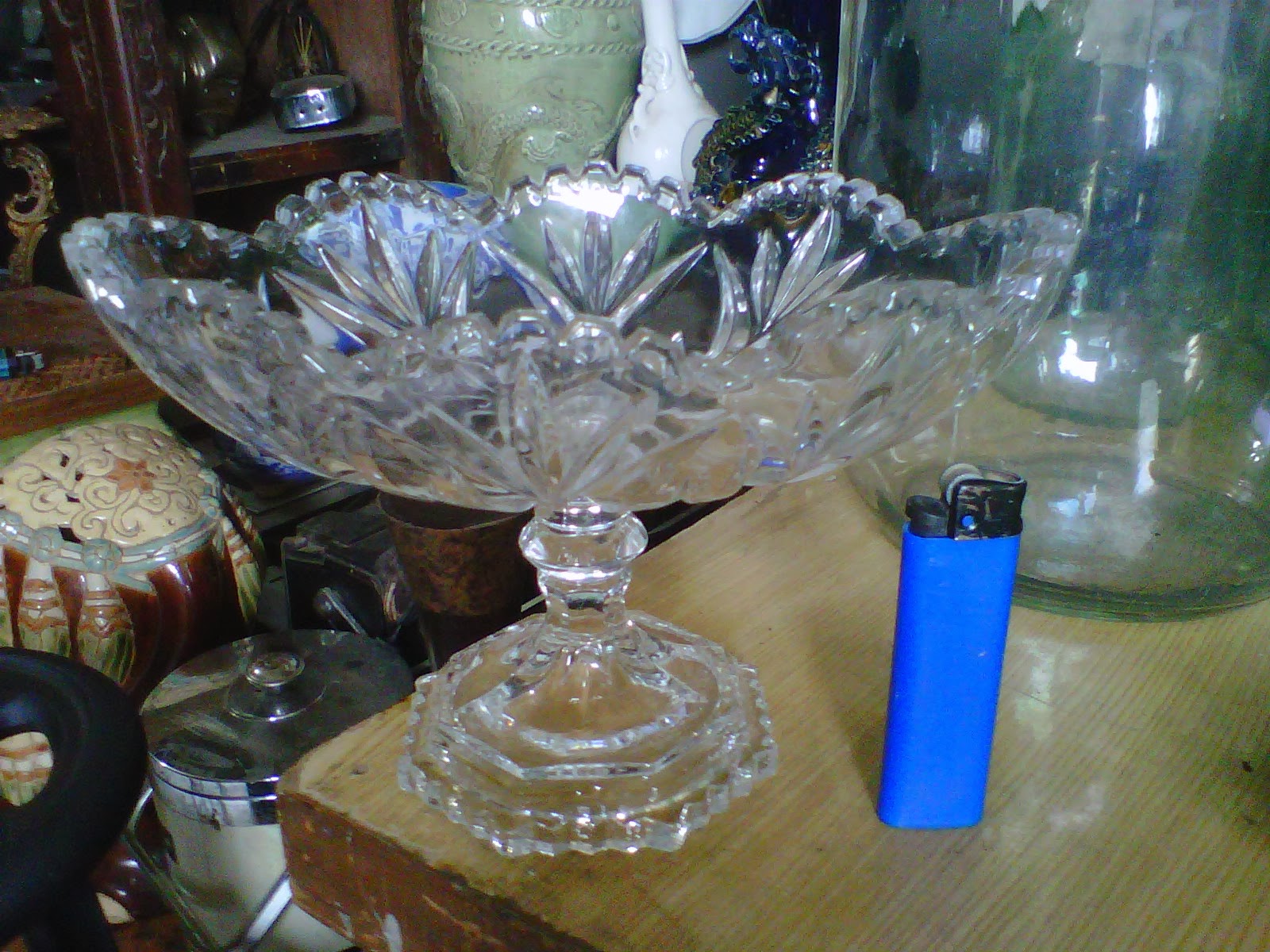 Gaya Antik Galeri : Wadah Permen Kristal Antik Soga Made In Japan ...