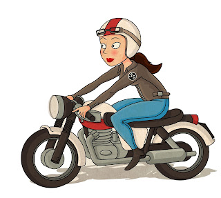 the olly brown blog: Girl on a motorcycle