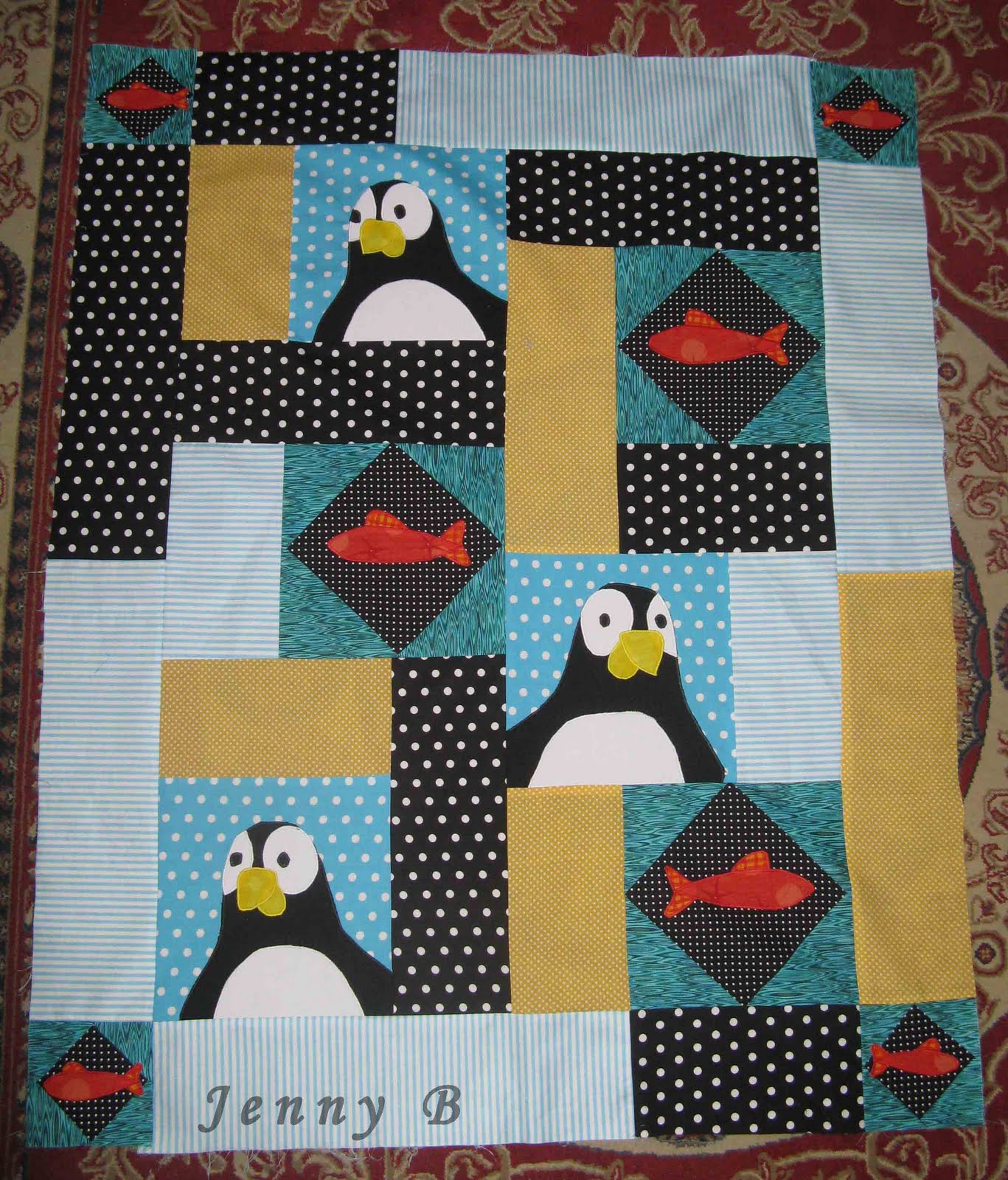 Jenny's Australian Needleart Journey: The Penguin Quilt