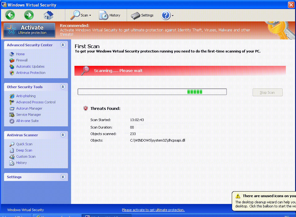 Virus and Fake Program Removal: Windows Virtual Security Hoax, How to Remove? Windows Virtual ...