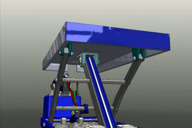 3D Animation of Small Hydraulic Scissor Lift Operating simulation by ...
