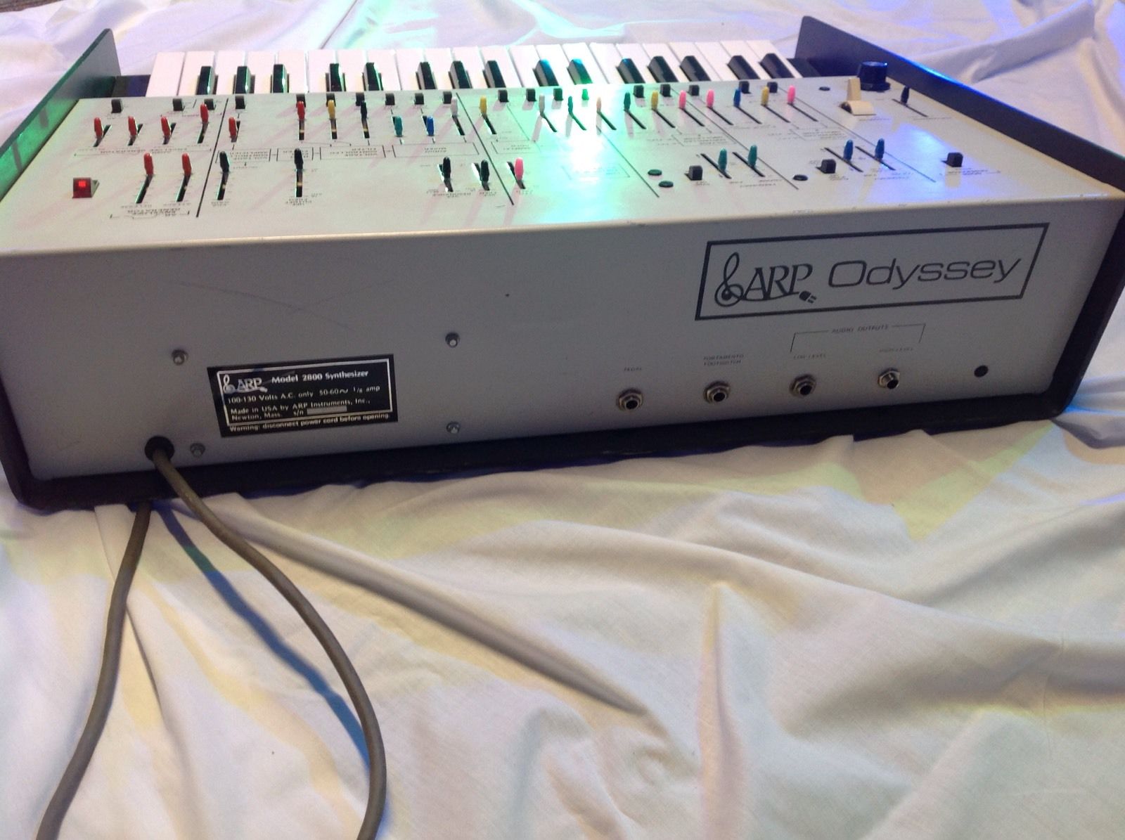 MATRIXSYNTH: White Arp Odyssey MK1 with Manual & Patch Sheets