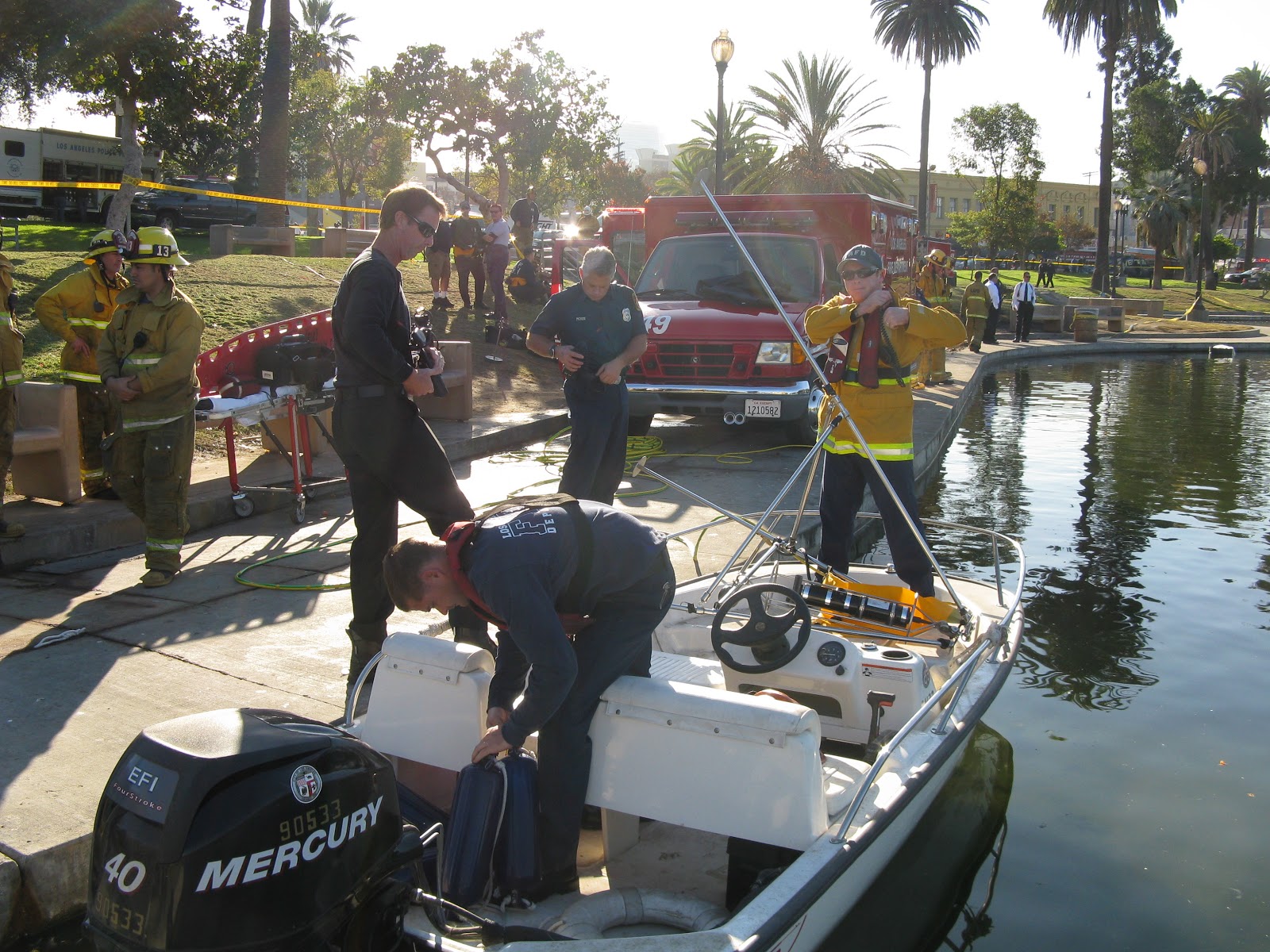 LAFD- Dive Search and Rescue Team: Body Recovery MacArthur Park