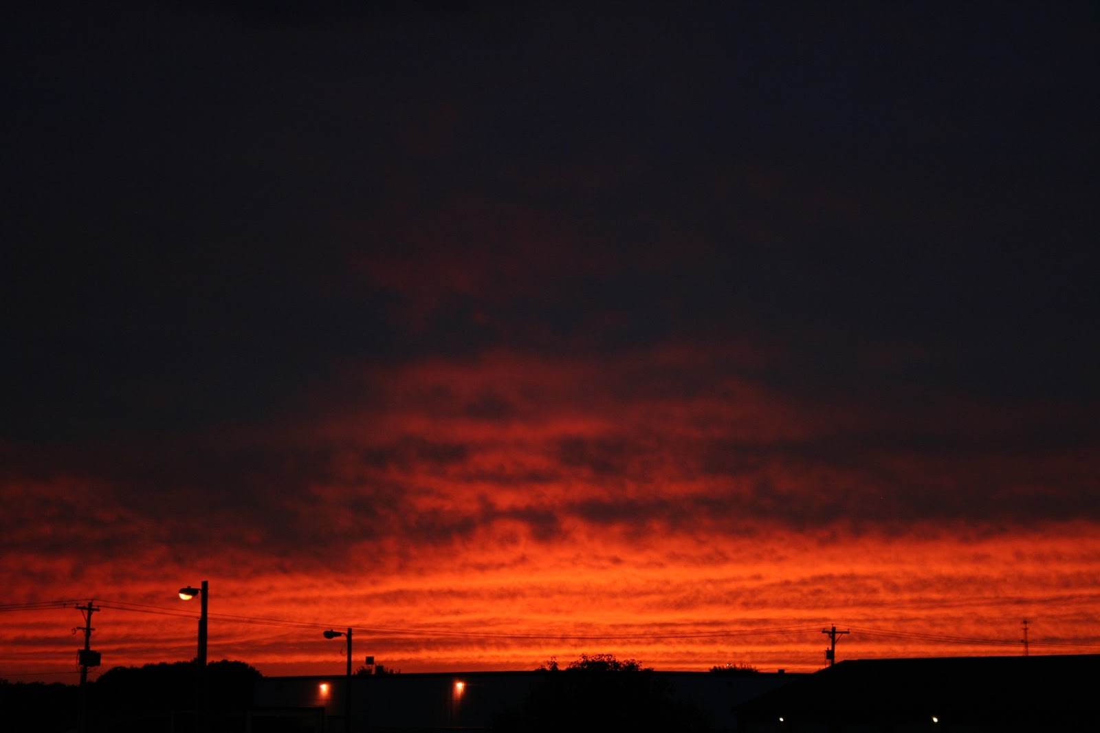 Blood red sunset over Indiana on June 17, 2013 [Stellar Neophyte ...