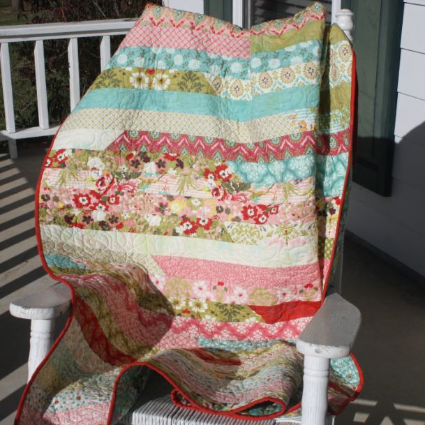 Martha's Blog: 1600 Jellyroll Quilt At Last