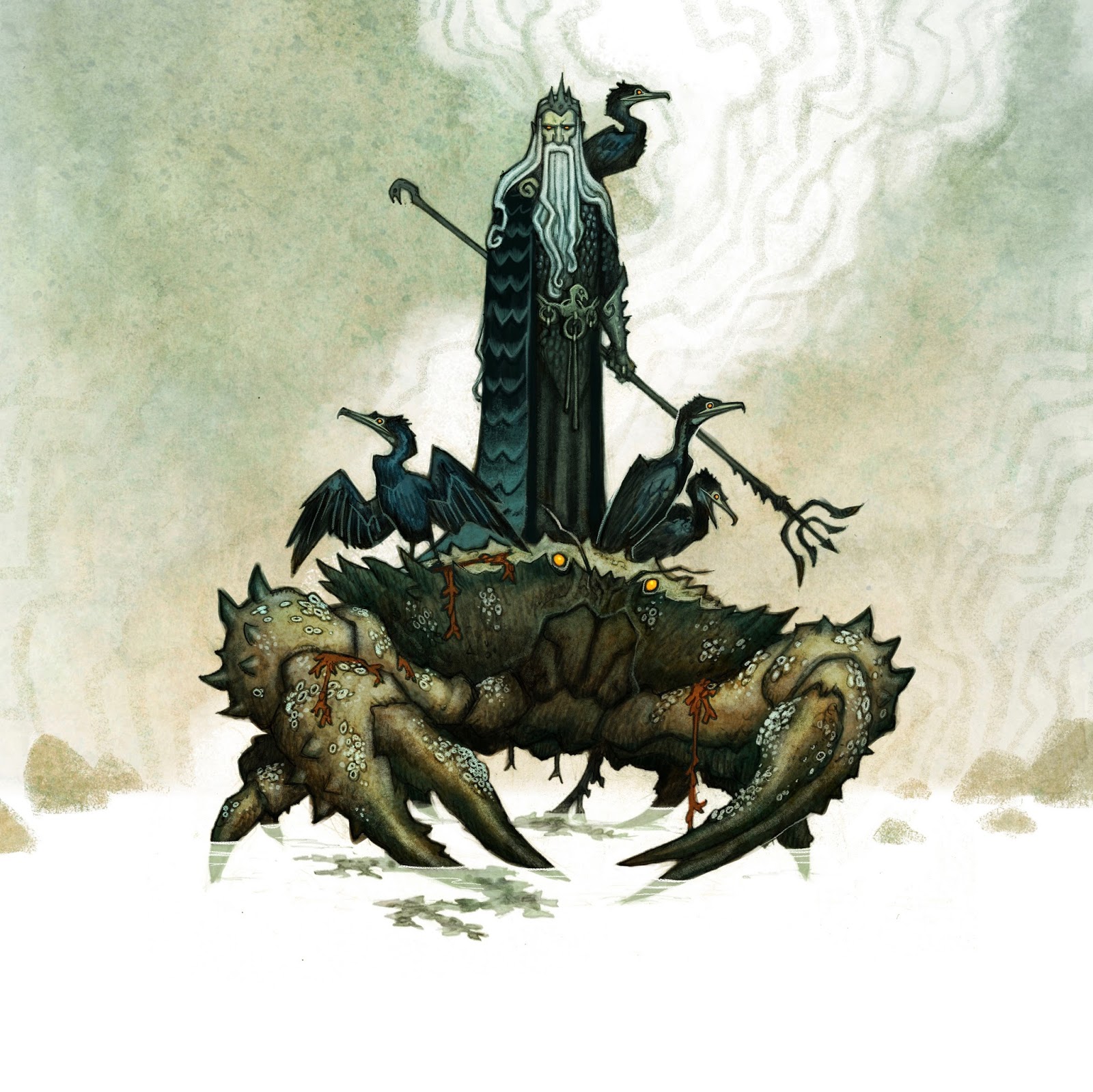 Njord the god of the sea by Johan Egerkrans | Mythology art, Norse ...