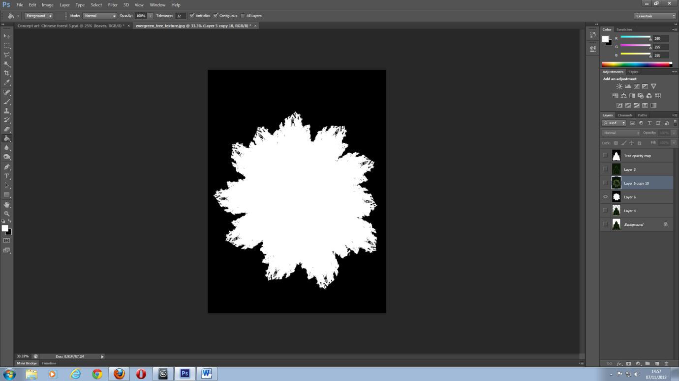 Design For Games FD- 3D Modelling: Tree- Using an Opacity Map