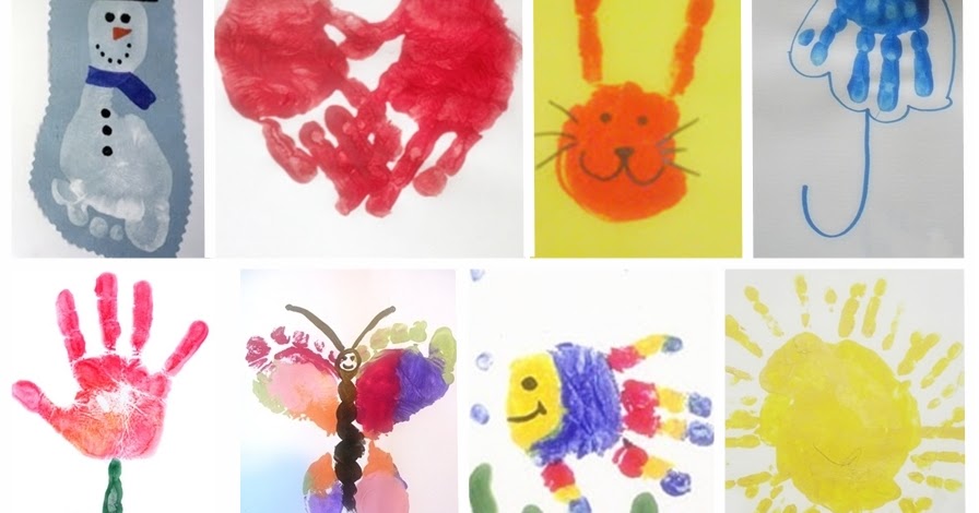 Dibujos con pintura dactílar.