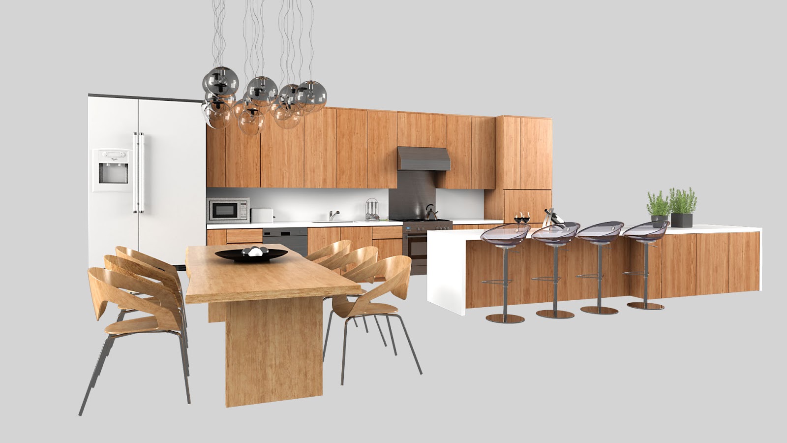 templates 3D: Kitchen & Dining