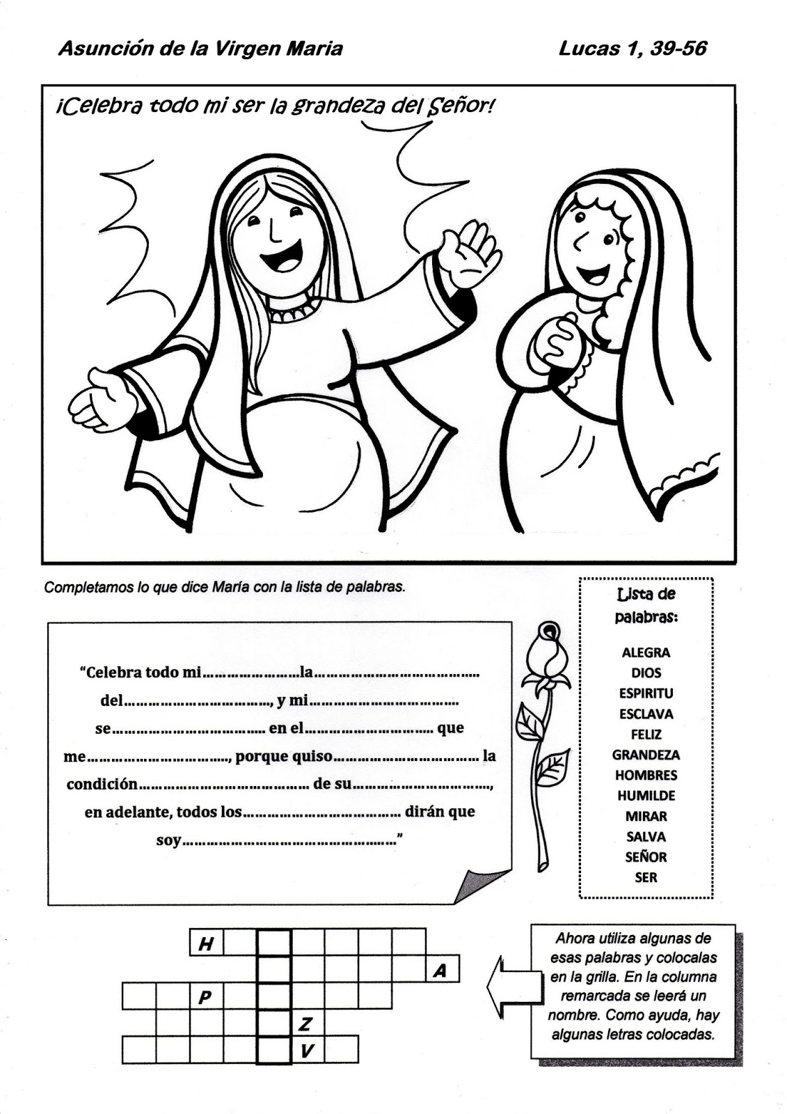 La Catequesis (El blog de Sandra): Recursos Catequesis La Asunción de María