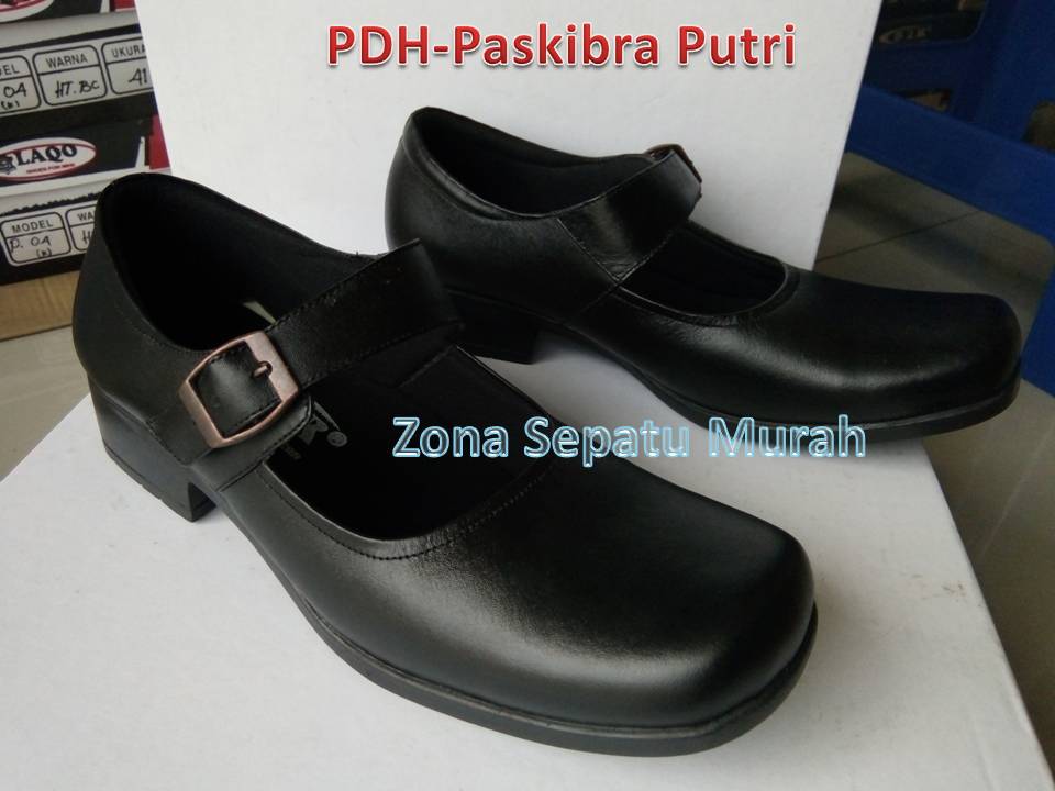 Harga Sepatu PDH Polwan, Kowad, Kowal & Paski Putri Standar Terbaru ...