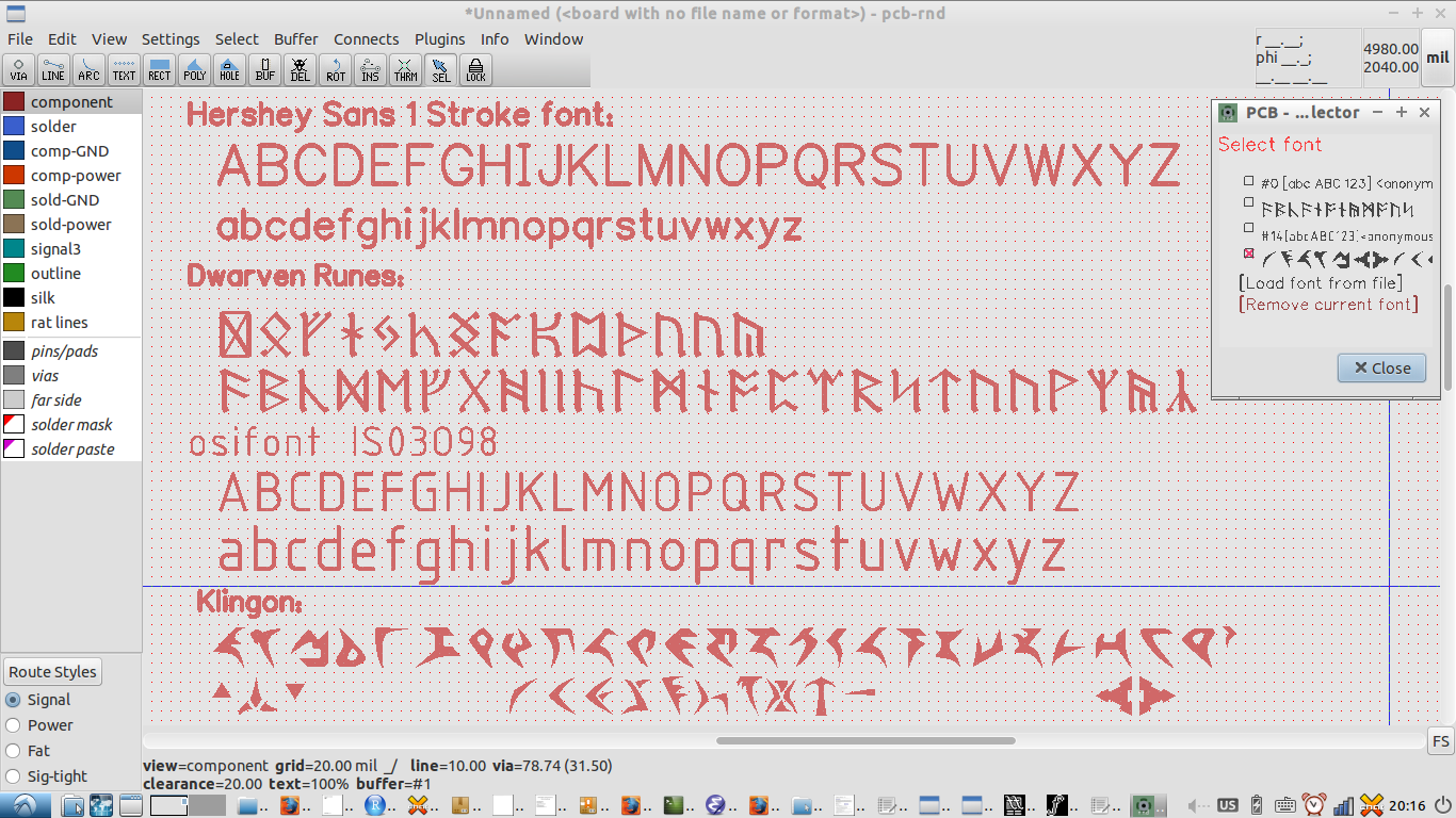 blog de VK5HSE: ISO 3098 CAD compatible font support, dwarven rune, and ...