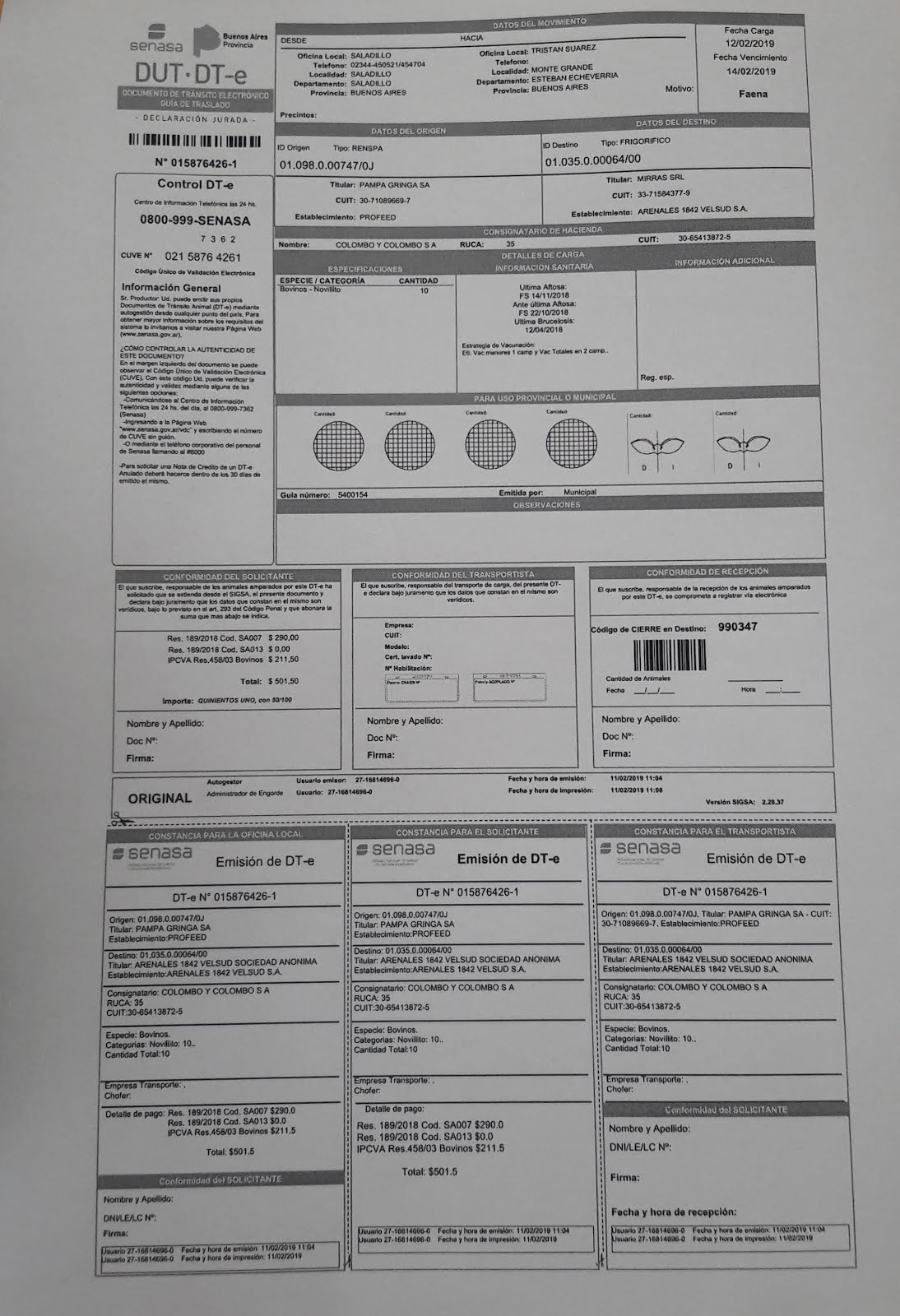 La 106 Siempre Una Canción: Se emitió el Primer DUT (Documento Único de ...