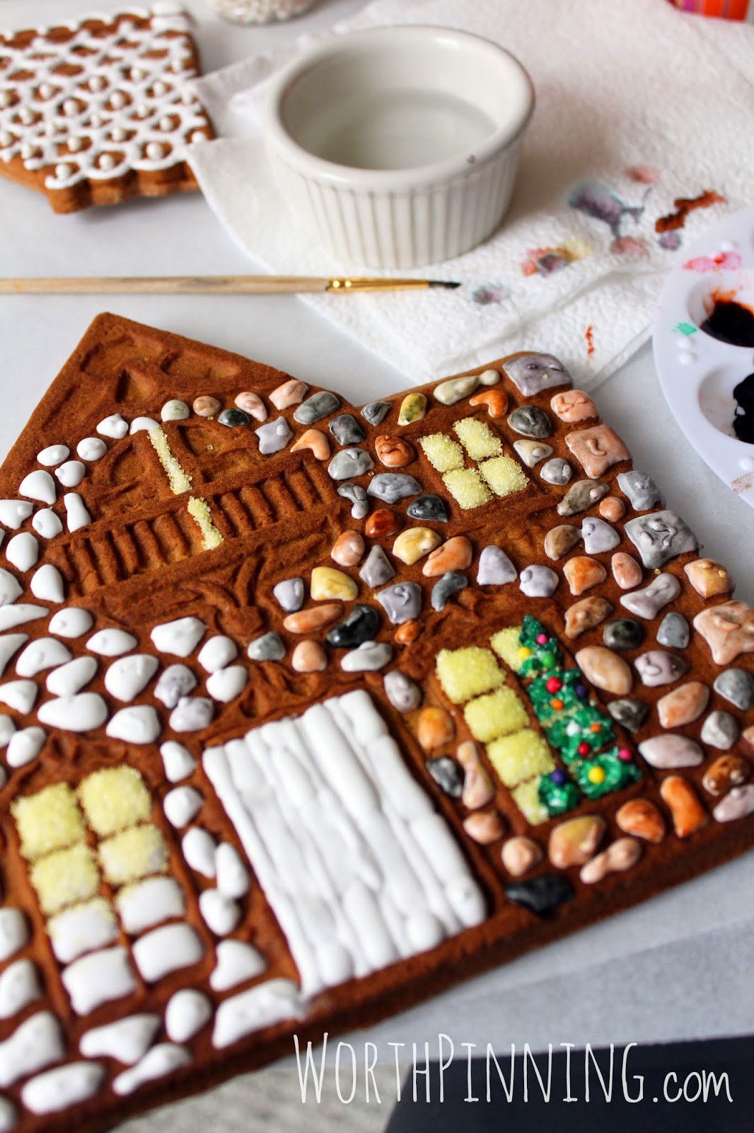 Stone Gingerbread House