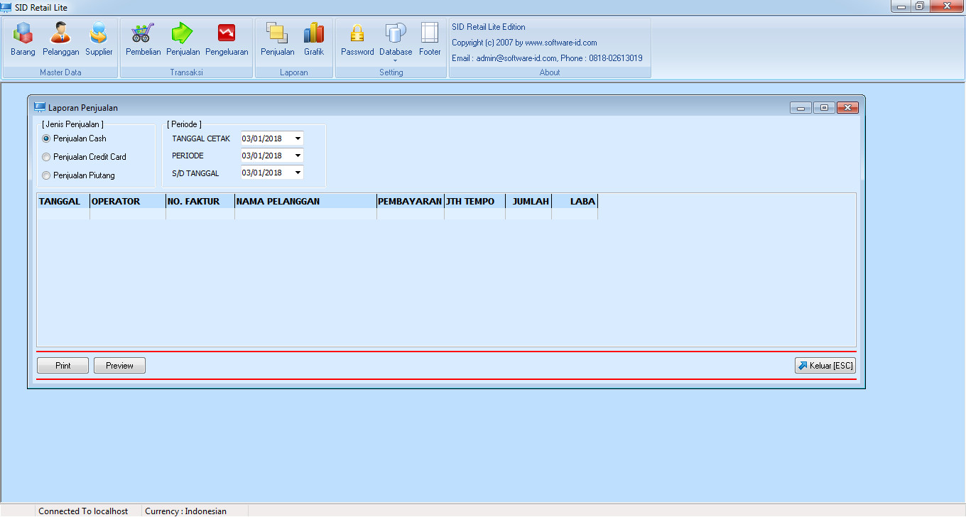 Database Toko untuk Bisnis Toko Kelontong