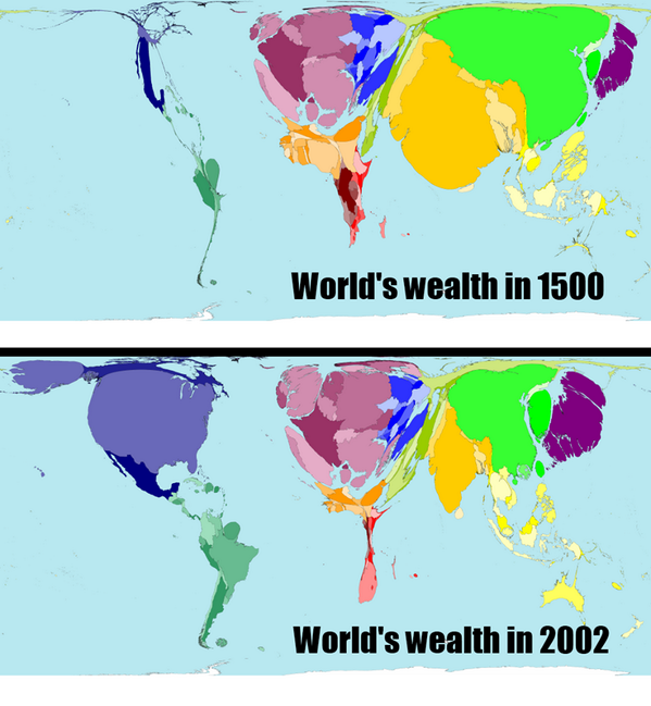 World History Teachers Blog: World's Wealth in 1500 and 2002