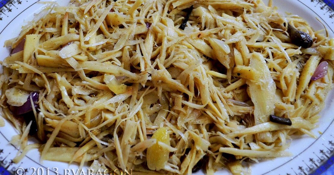 ginisa a rabong, sautéed bamboo shoot ~ PINAKBET REPUBLIC