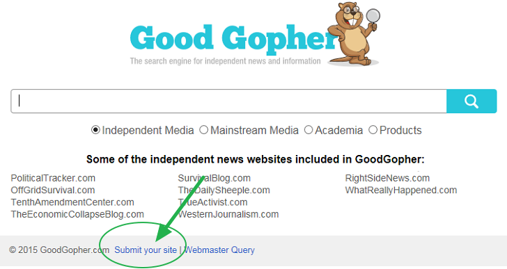 굿 고우퍼 Good Gopher - 새로운 검색엔진 등록과 검색