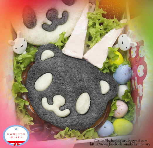 Karenwee's Bento Diary: Bento#March30~CuteZcute Easter Panda Bunny