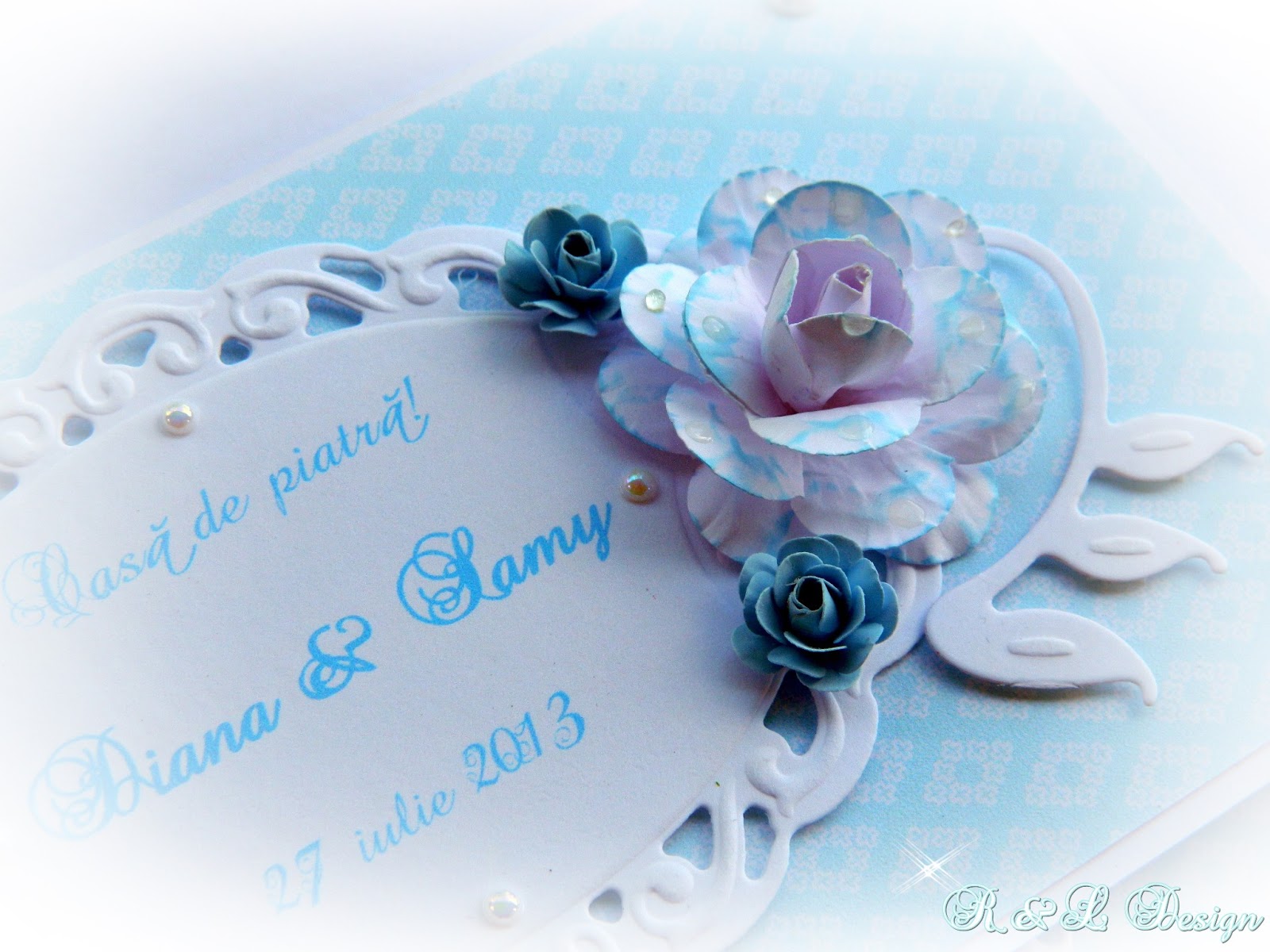 Casa de piatra - Felicitare Handmade pentru Nunta