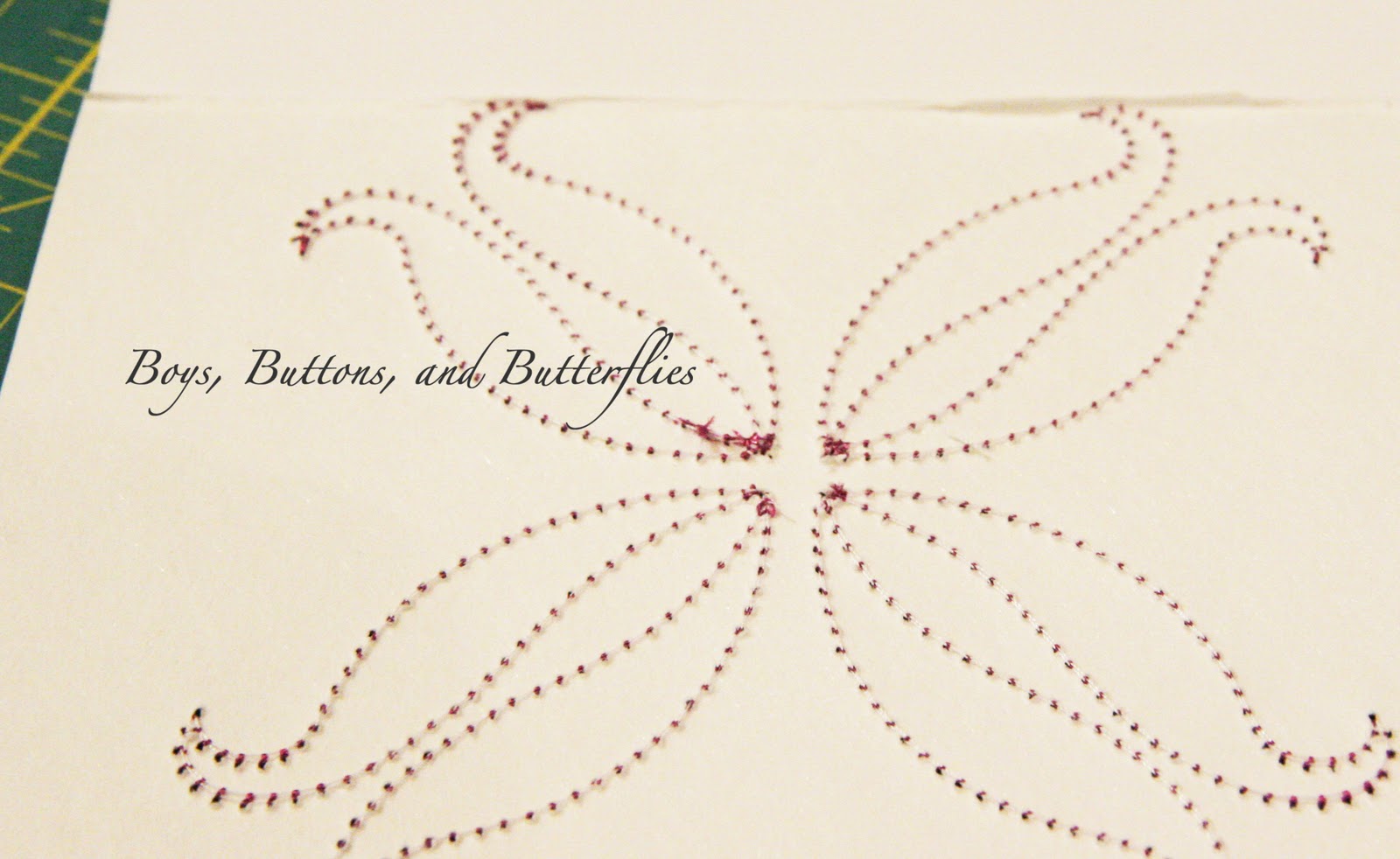 Buttons and Butterflies: Embroider a Card