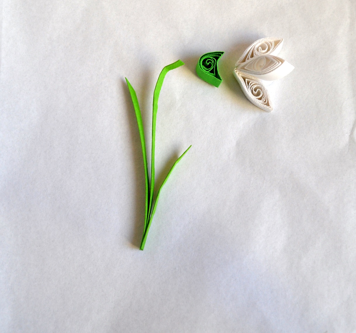 Tutorial martisor quilling: ghiocelul care nu se ofileste ~ crochet emily