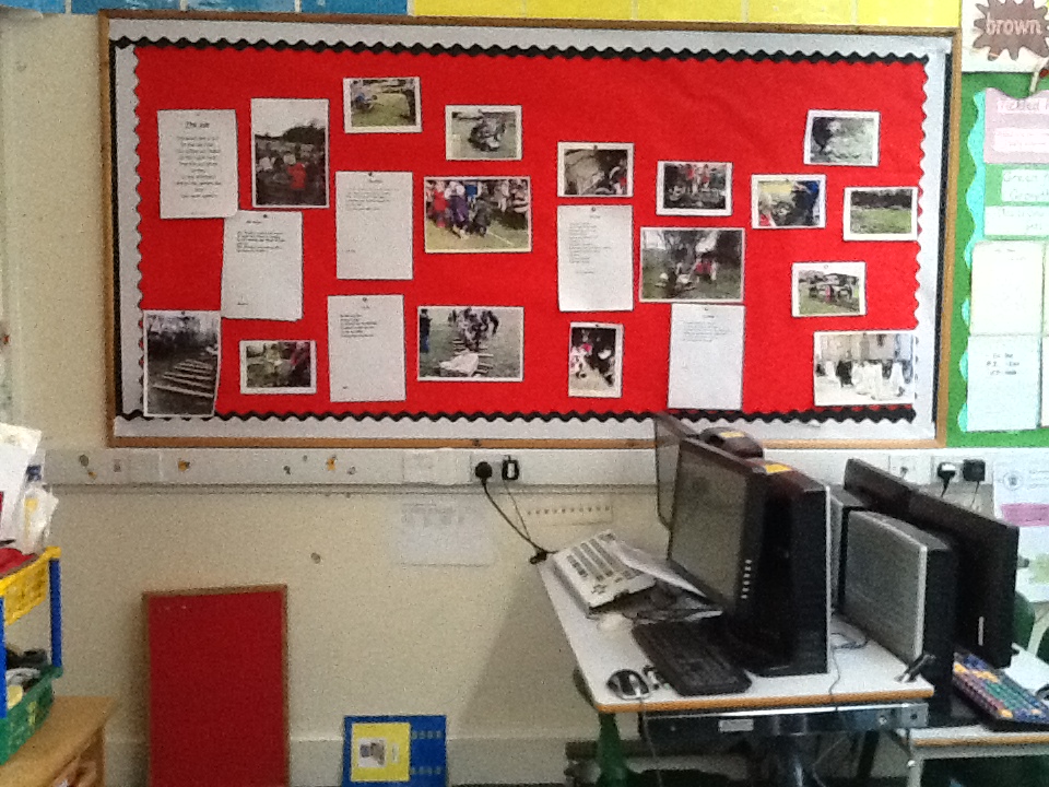 Year 1 Class: Our work/picture wall for Ancient History week