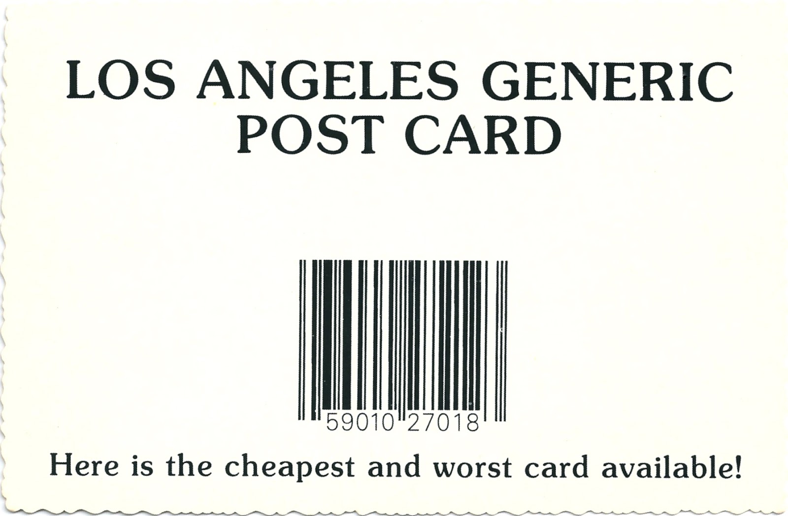 My Favorite Views: California - Los Angeles Generic Post Card