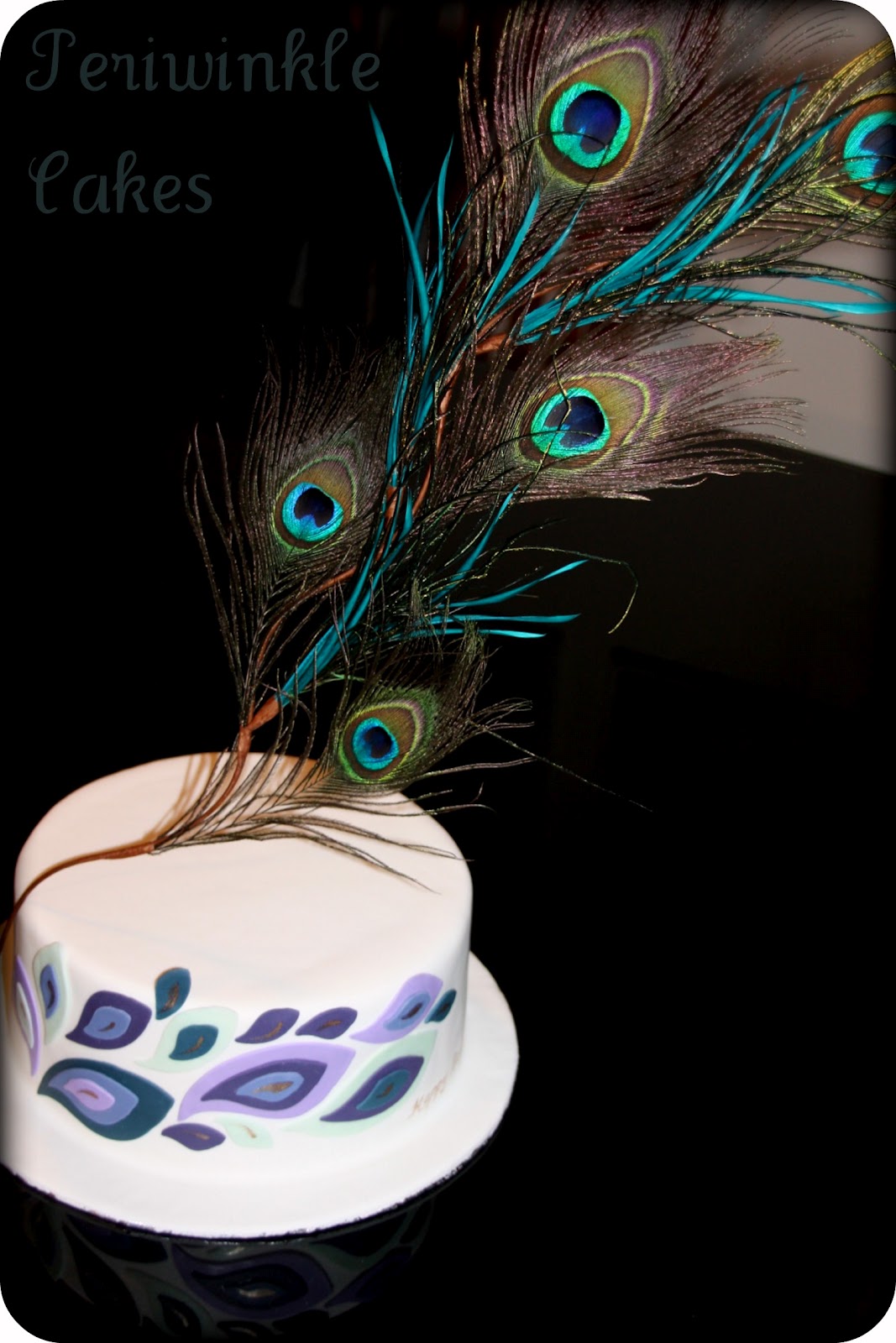 Periwinkle Cakes: Paisley Peacock