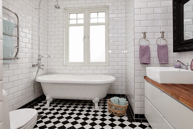 My Bohemic home: Badrums inspiration - lantligt inredda badrum